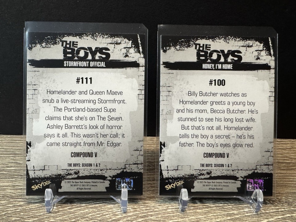 2025 Upper Deck The Boys Season 1 & 2 COMPOUND V /399 HOMELANDER ...