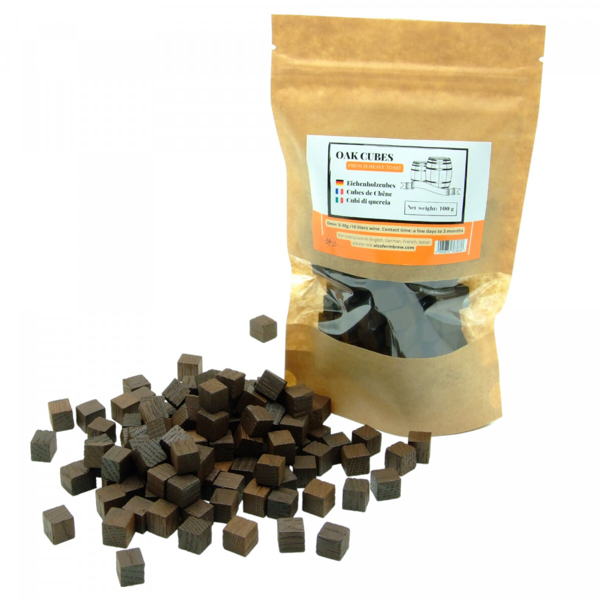 French Oak Cubes - French Oak Squares, Oak Wood Cubes, Oak Chips, Oak ...