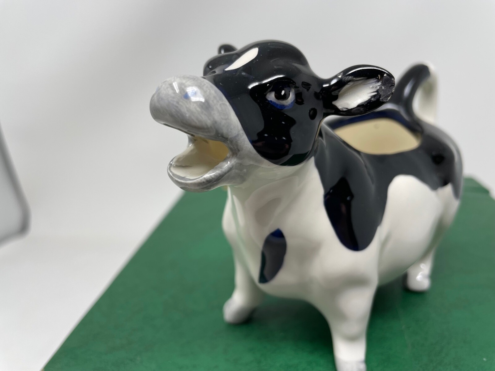 Black & White Hand-Painted Ceramic Cow Creamer Pitcher Jug OTAGIRI Made ...