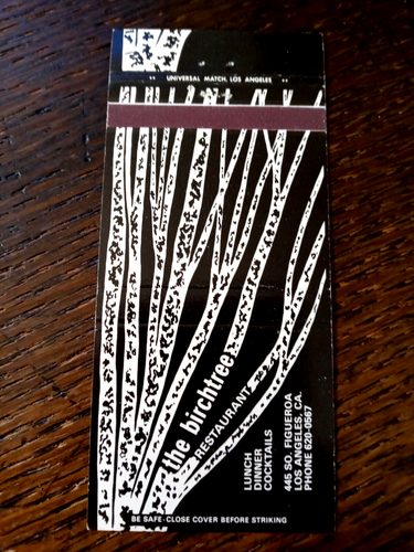 Vintage Matchbook: The Birch Tree Restaurant/Betula's Buffet, Los ...