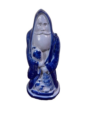 Eldreth Pottery 9.75" Santa Claus Stoneware Salt Glazed Figure 1999 ...