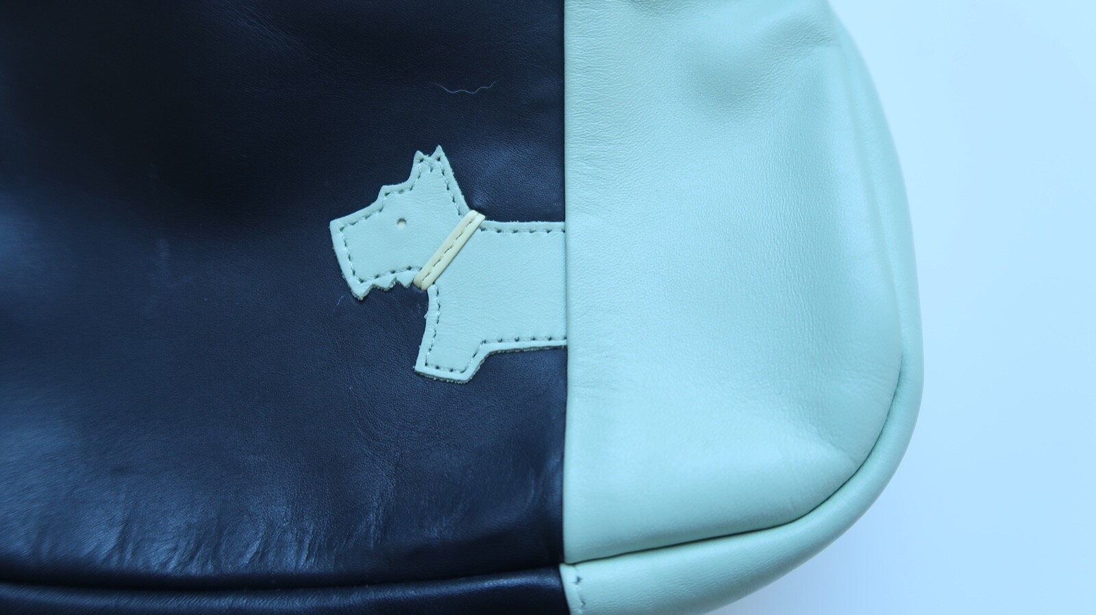 Radley Mini Leather Handbag Mint Green and Black | eBay UK