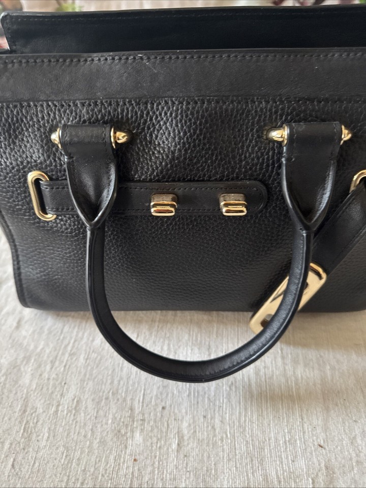 Coach Swagger 27 Black Satchel Crossbody Handbag J1880-87295 Retail ...
