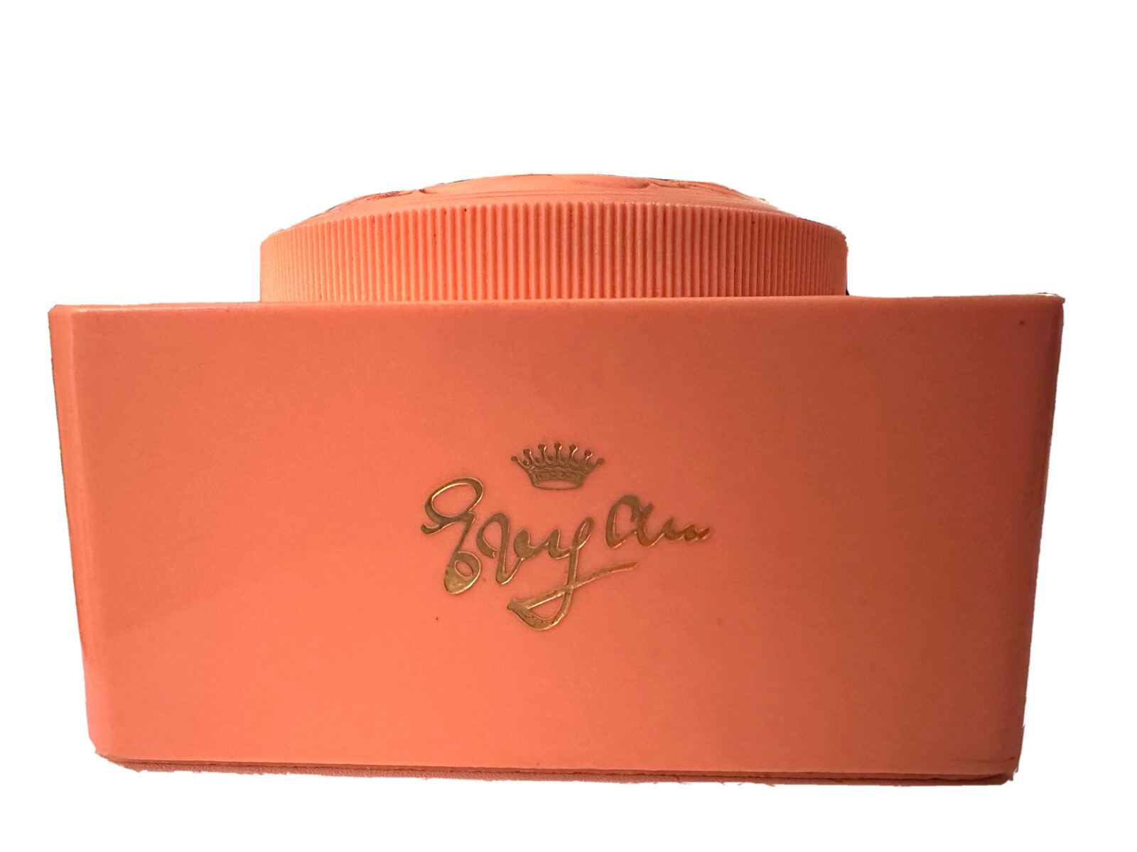 Vintage Evyan Perfumes White Shoulders Pink Powder Box & Puff Art ...