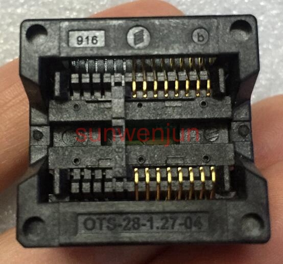 DIP to SO16W (300mil) sop16 Adapter OTS-16-1.27-04 for M25P64 MX25L3205 ...