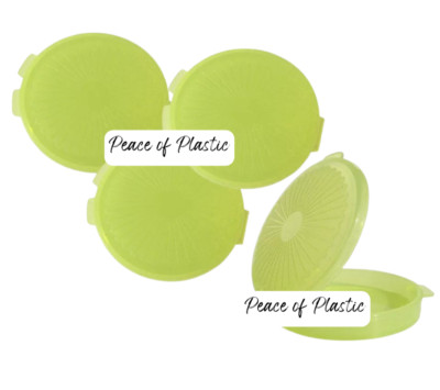 Tupperware 4 Clamshell Pill / Change Keeper Containers Sheer Yellow ...