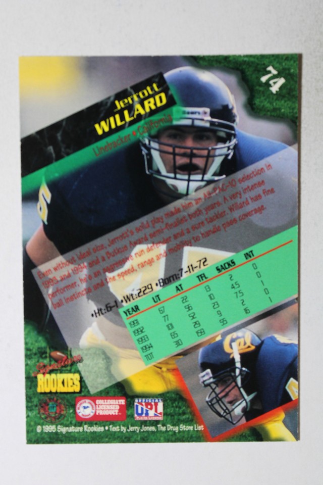 1995 Signature Rookies #74 Jerrott Willard Autograph | eBay