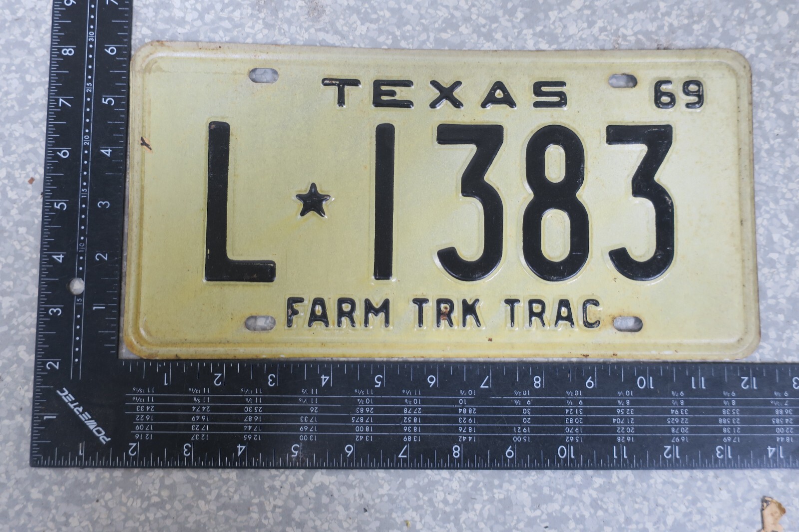 1969 69 TEXAS TX FARM AGRICULTURE TRUCK TRACTOR BIG RIG LICENSE PLATE ...