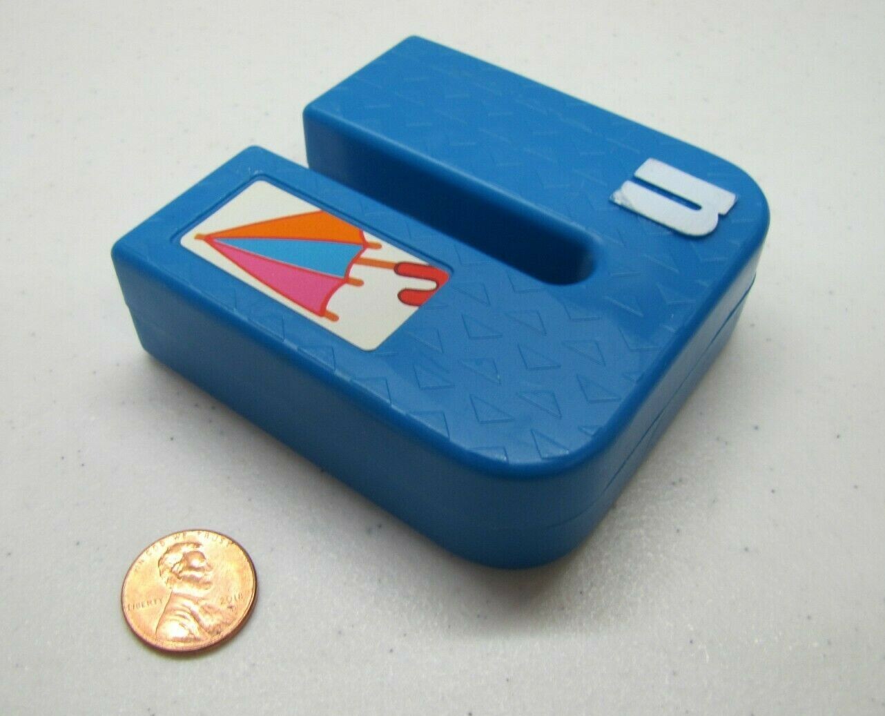 Vintage Sesame Street Letter U Jim Henson Tyco 3" Textured Alphabet ...