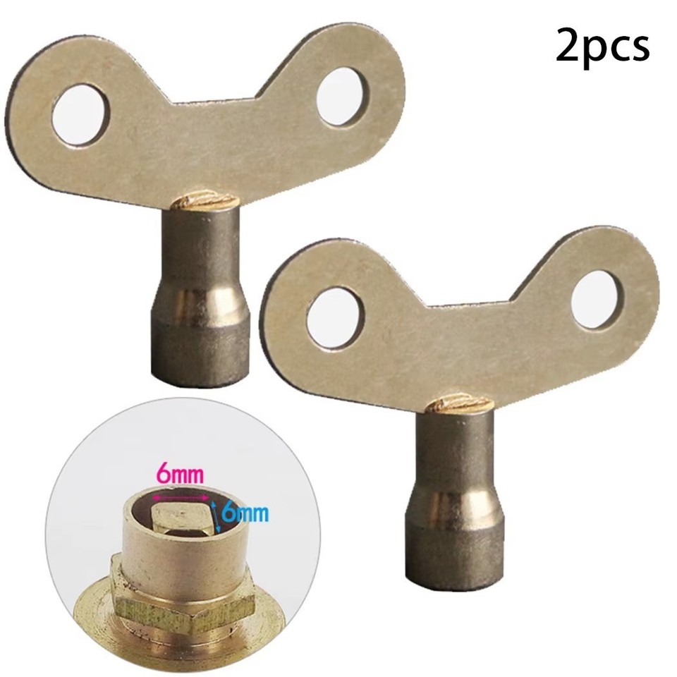 Radiator Plumbing x 2 Bleed Bleeding Key Keys Solid Brass for Venting ...