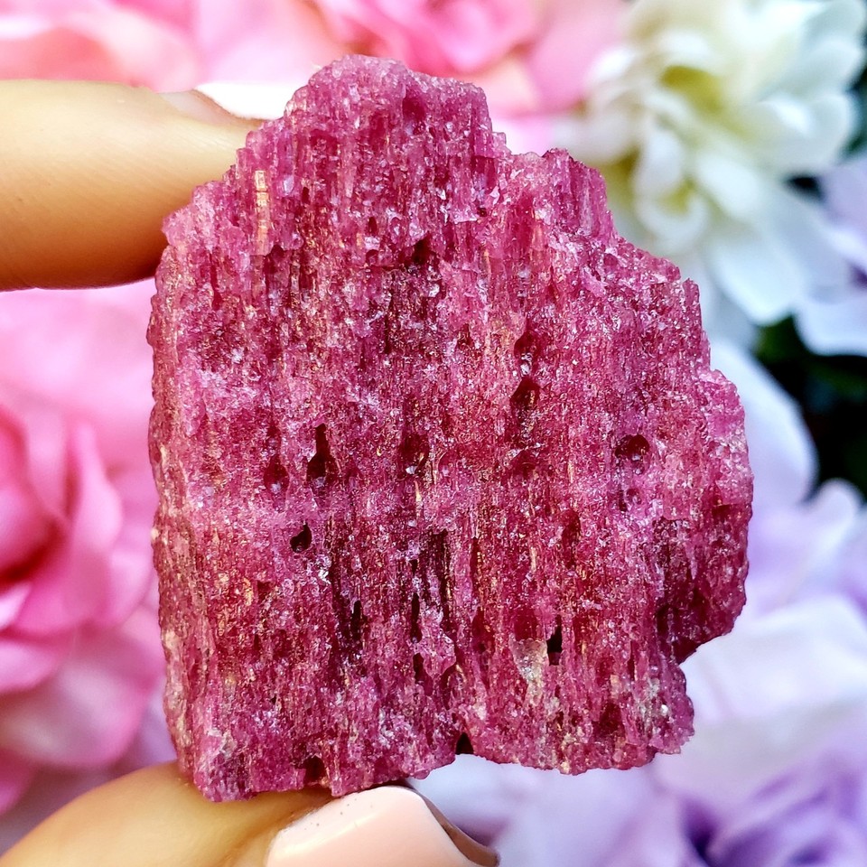 Red Honeycomb Ruby Corundum - Raw rough free form crystal healing stone ...