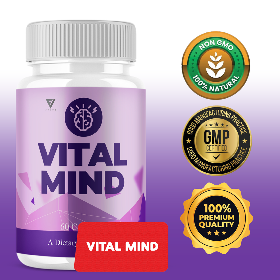 (2 Pack) Vital Mind Memory Support, Vital Mind Max Focus Formula (120 ...