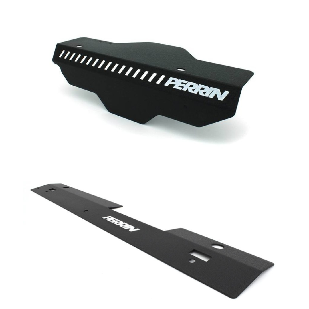 Perrin Radiator Shroud + Alternator Cover in Black for 2002-07 Subaru ...