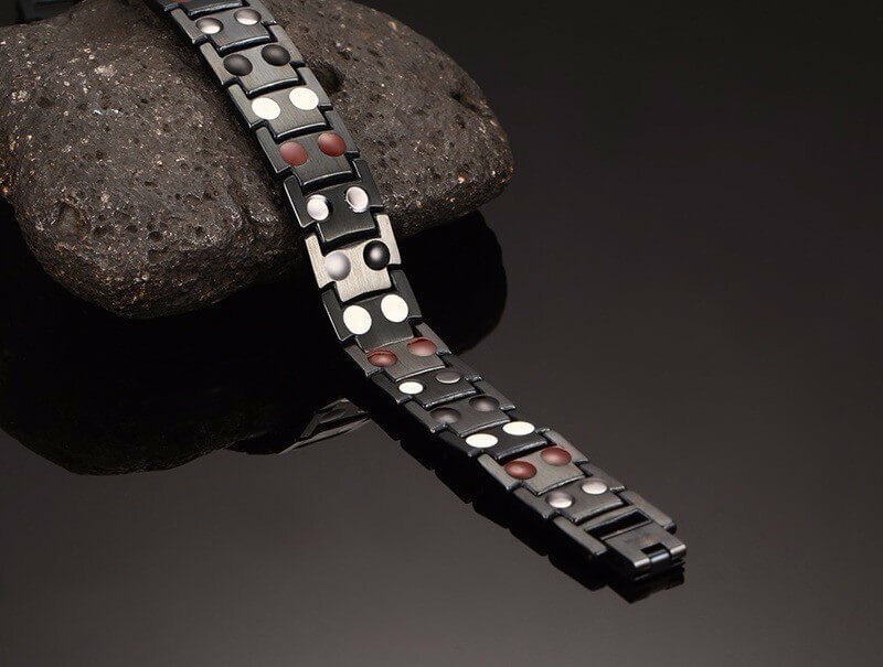 Gorgeous Titanium Magnetic Bracelet 4 Elements Balance Energy Stress ...