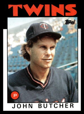 1986 Topps #638 John Butcher Minnesota Twins Baseball Card | eBay