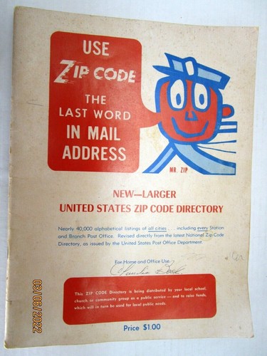 VINTAGE- Use Zip Code The Last Word In Mail Address - E9F-23 | eBay