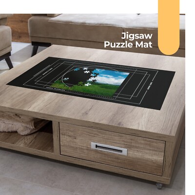 FiNeWaY Portable Jigsaw Puzzle Mat w/ Inflatable Tube Straps & Carry ...