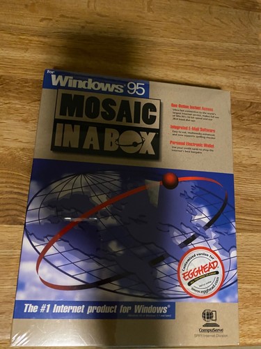 Windows 95 Mosaic in a Box Never Before Opened | eBay
