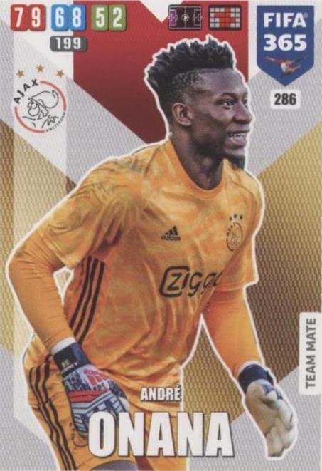 2019-20 Panini Adrenalyn XL Fifa 365 - Teammate Andre Onana #286 for ...