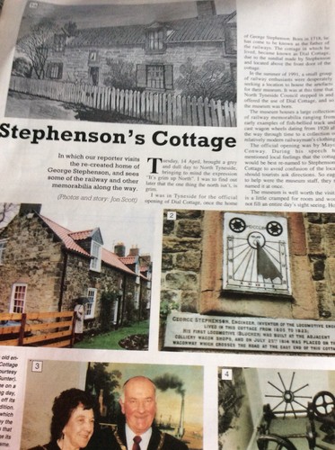 M1a Ephemera 1992 Article George Stephenson Cottage Opens Dial | eBay