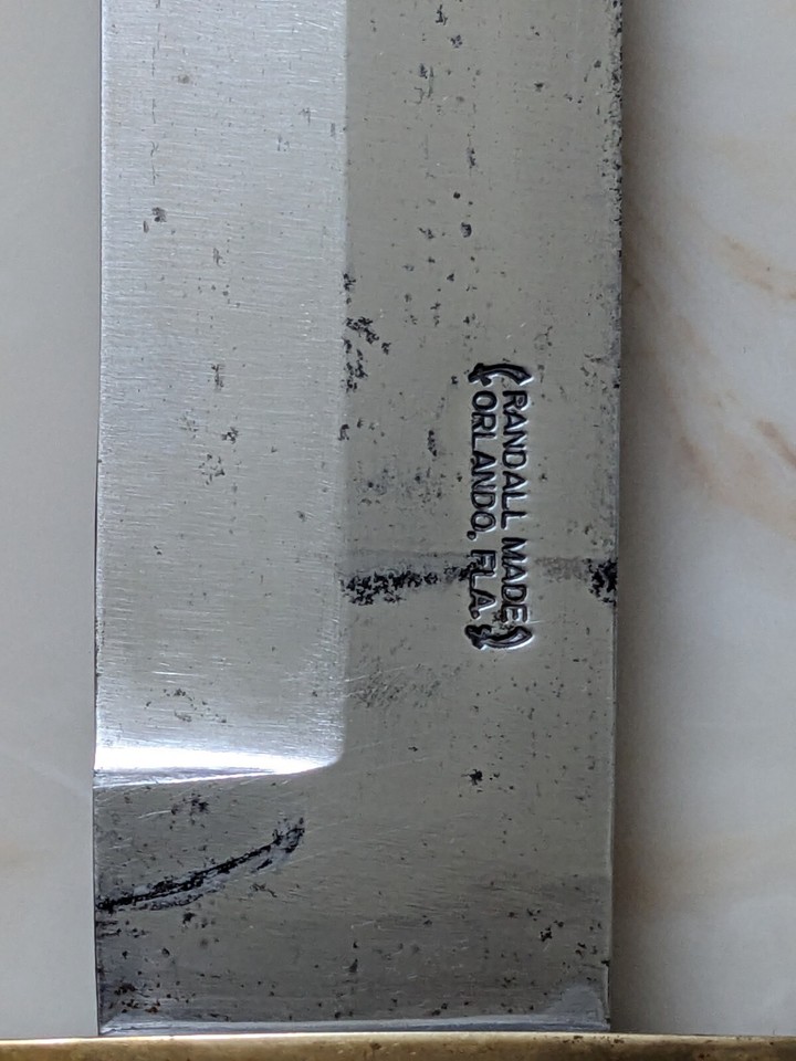 Older Used Randall Made Knives Model 12-11 Smithsonian Bowie Knife ...