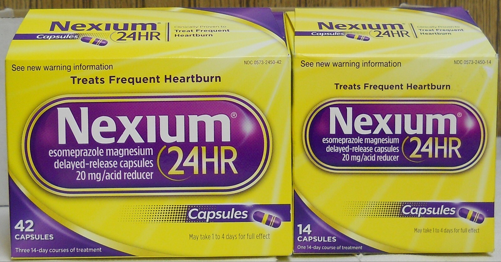 Nexium 24 Hour Capsules Treats Frequent Heartburn 42+14=56 Capsules | eBay