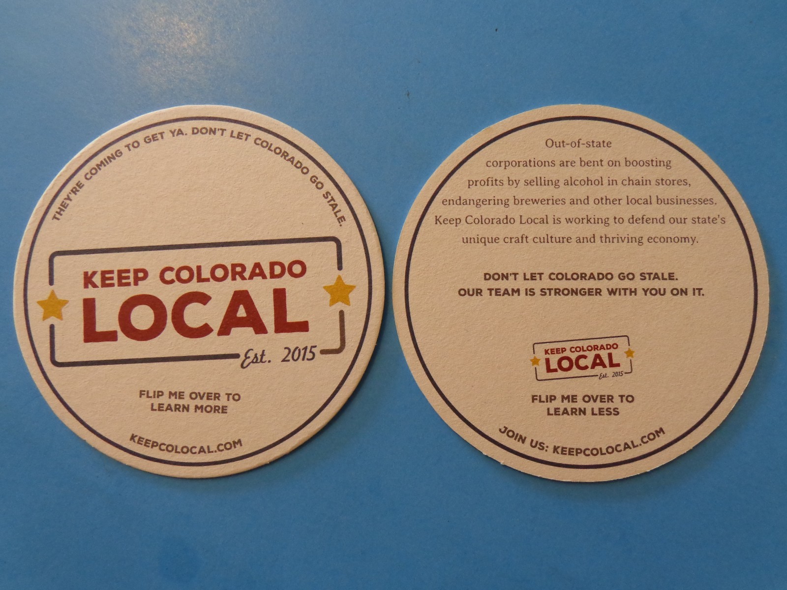 Bier Pub Untersetzer ~ ~ Keep Colorado Lokal Defend Handwerk Brewery ...