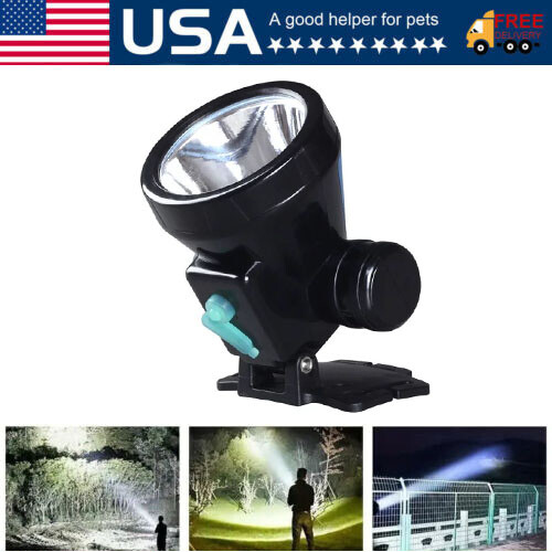 Led Headlight Miner Mining Lamp Torch Camping Fishing Bright ...