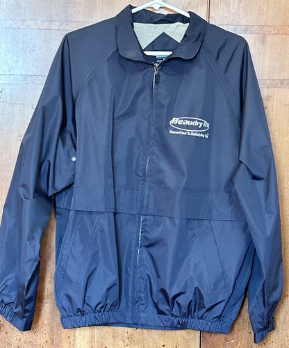 Trucker/ Garage Nylon Jacket Men’s Size Small Embroidered Beaudry RV ...