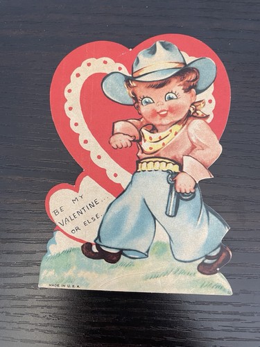 Vintage Valentine Card, Be Mine Or Else | eBay