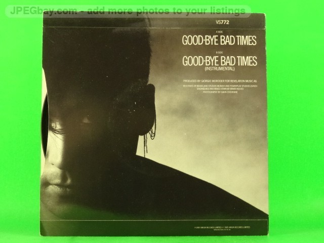 OAKEY,PHILIP & GIORGIO MORODER GOOD-BYE BAD TIMES (PICTURE SLEEVE) (137 ...