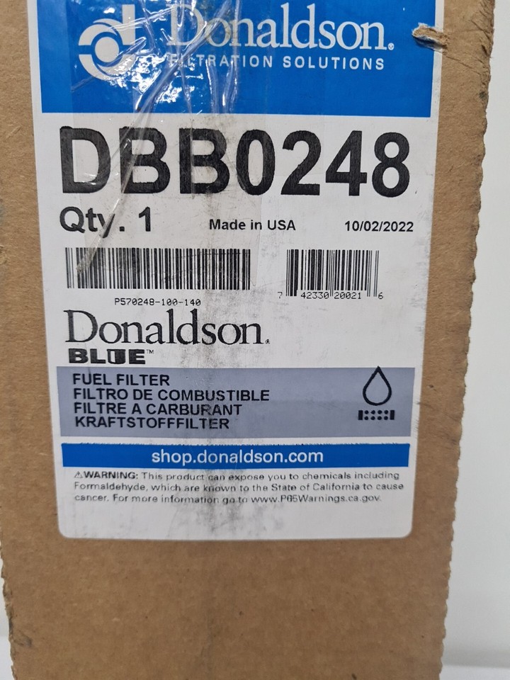 DBB0248 Donaldson Bulk Tank Fuel Filter | eBay