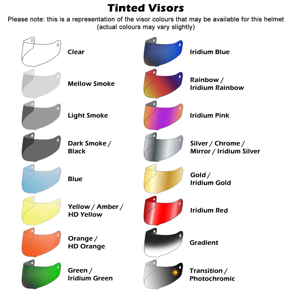 Shox Apex Visor Motorcycle Helmet Replacement Shield Tinted Clear ...