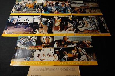 SHAOLIN CONTRE NINJA Shao Lin yu ren zhe Alexander Lo Rei lobby cards ...