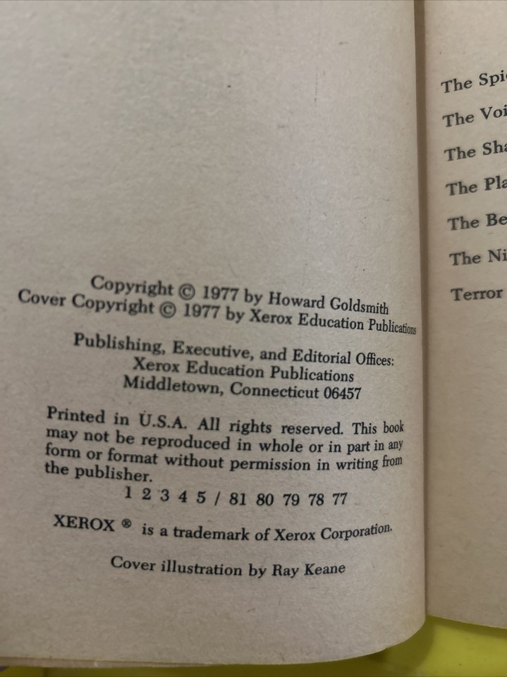 Howard Goldsmith - Terror By Night - Xerox Education Publications ...
