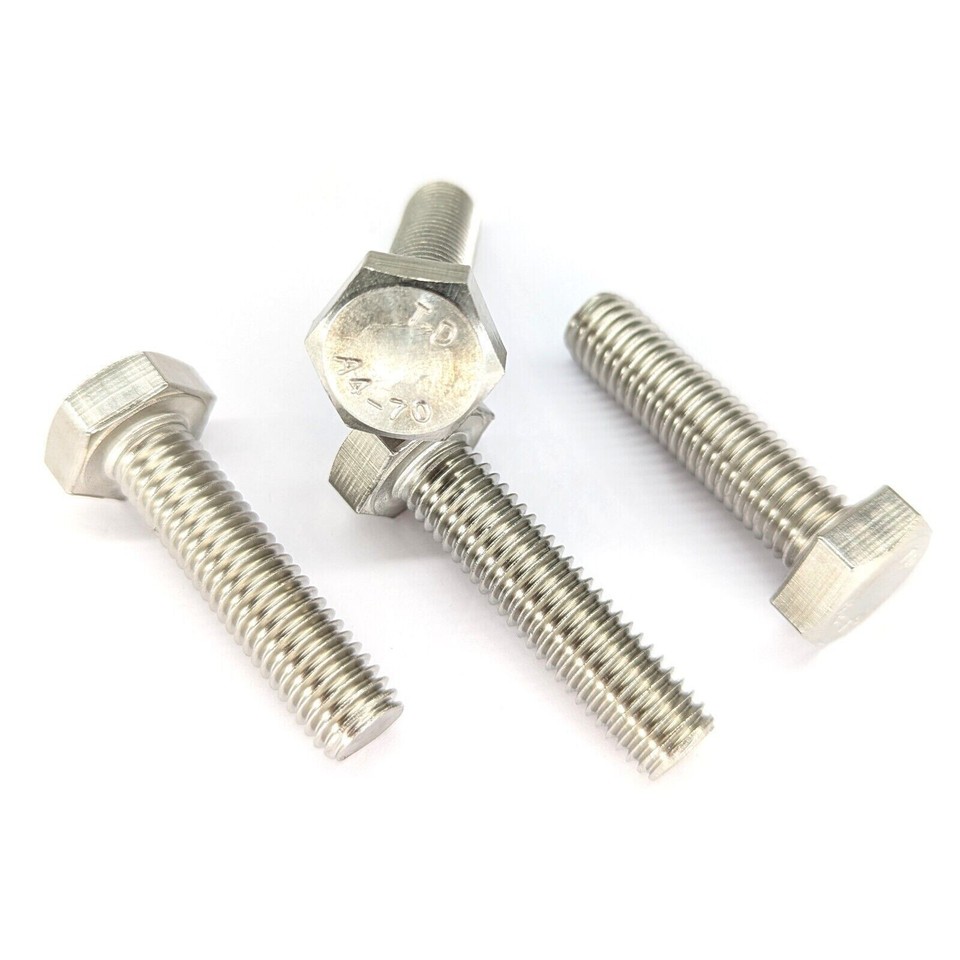 1/4” 5/16” 3/8” UNC SET SCREWS HEXAGON HEADS BOLTS A2 STAINLESS STEEL ...