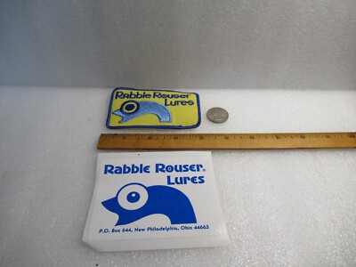 Vintage Rabble Rouser Fishing Lures 4 inch Patch & Decal Set | eBay