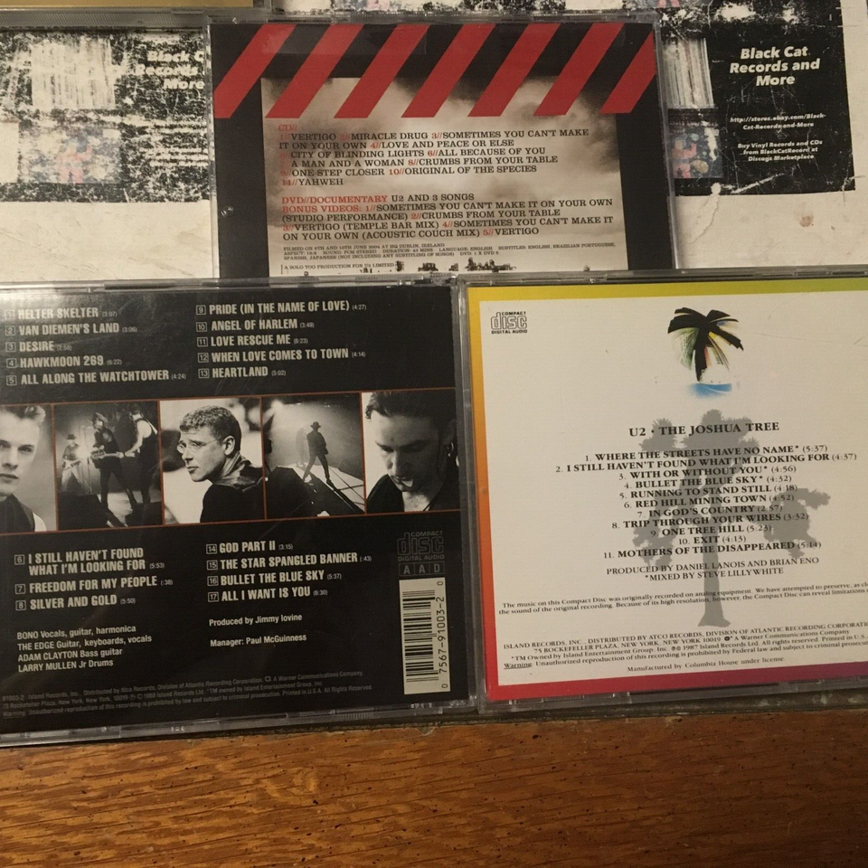 U2 Rattle and Hum How To Dismantle an Atomic Bomb War Best of No Line ...