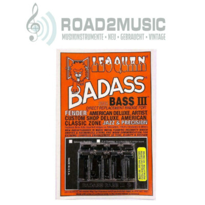 Leo Quan Badass III 4-string Bass Bridge Brücke BB-0336-003 Black | eBay