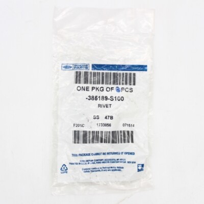 Ford Blind Rivet Part Number 385189-S100 | eBay