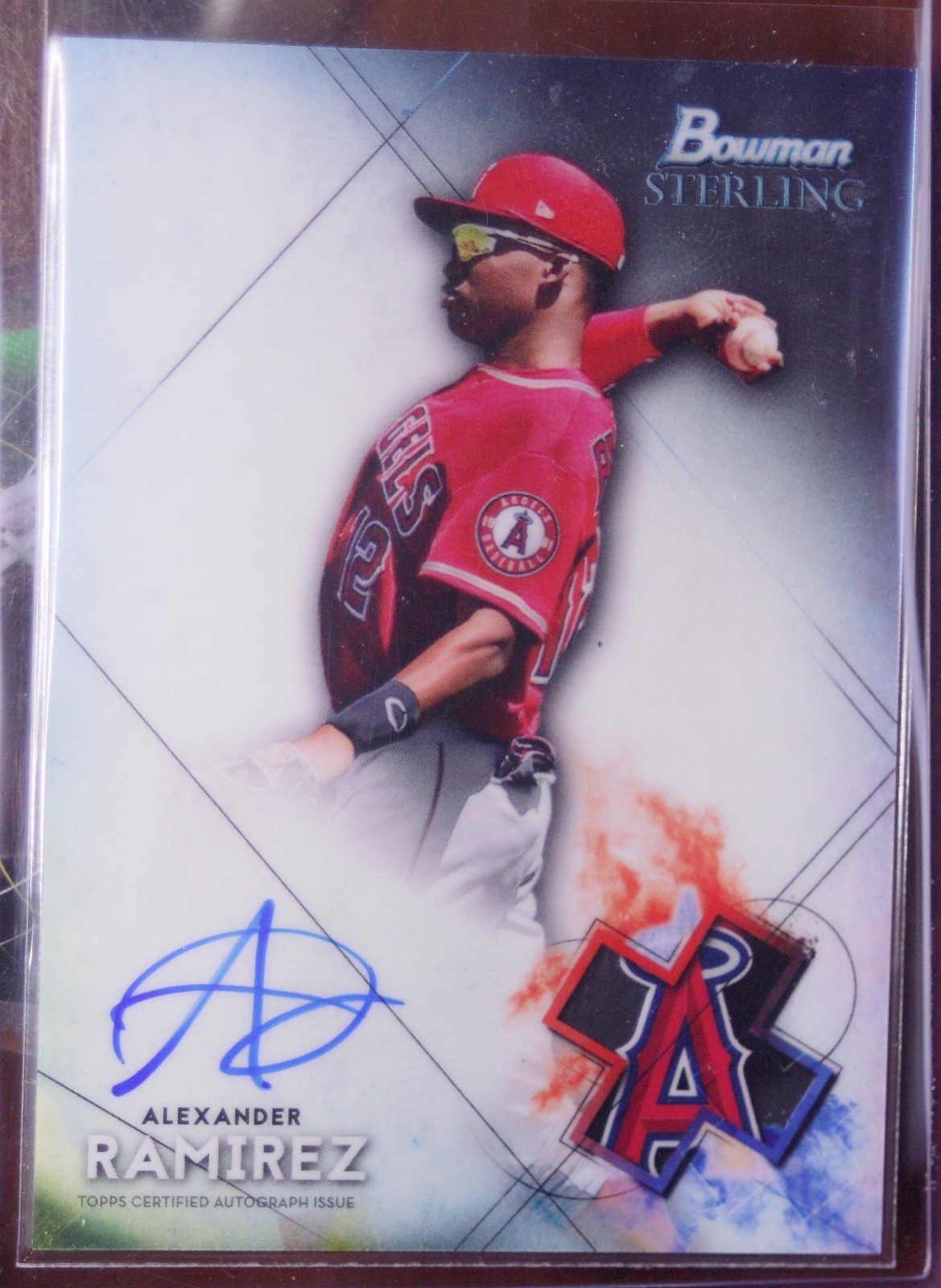ALEXANDER RAMIREZ PROSPECT ON CARD AUTOGRAPH #BSPA-AR 2021 BOWMAN ...