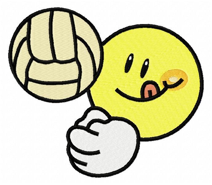 Sport Emoticons 10 Embroidery Designs 4x4 & 5x7 on multi-formatted CD ...