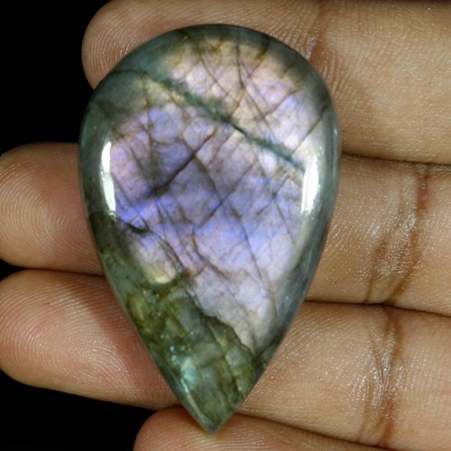90.50Cts Brilliant Purple Multi Spectrolite Labradorite Cabochon Loose ...