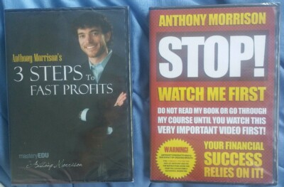 *2 DVDs* Anthony Morrison's 3 Steps To Fast Profits and Stop! DVDs, New ...