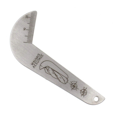 Drill bit gauge edge dimension gage 120° drill bit sharpening angle ...