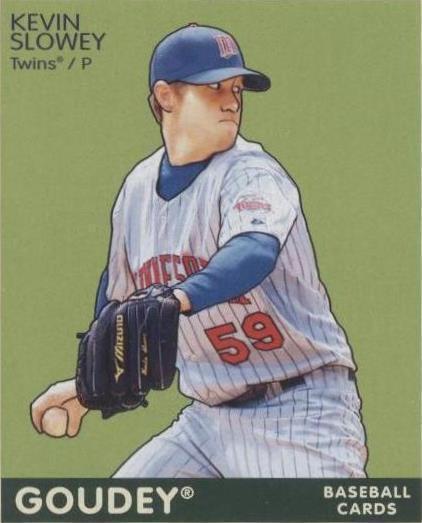 2009 Upper Deck Goudey - Kevin Slowey #121 Mini Green Back for sale ...