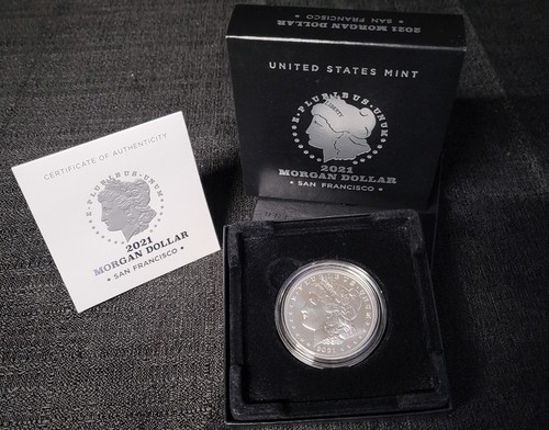 2021-S Morgan 99.9% Silver Dollar $1 San Francisco UNC. US Mint w/ OGP ...