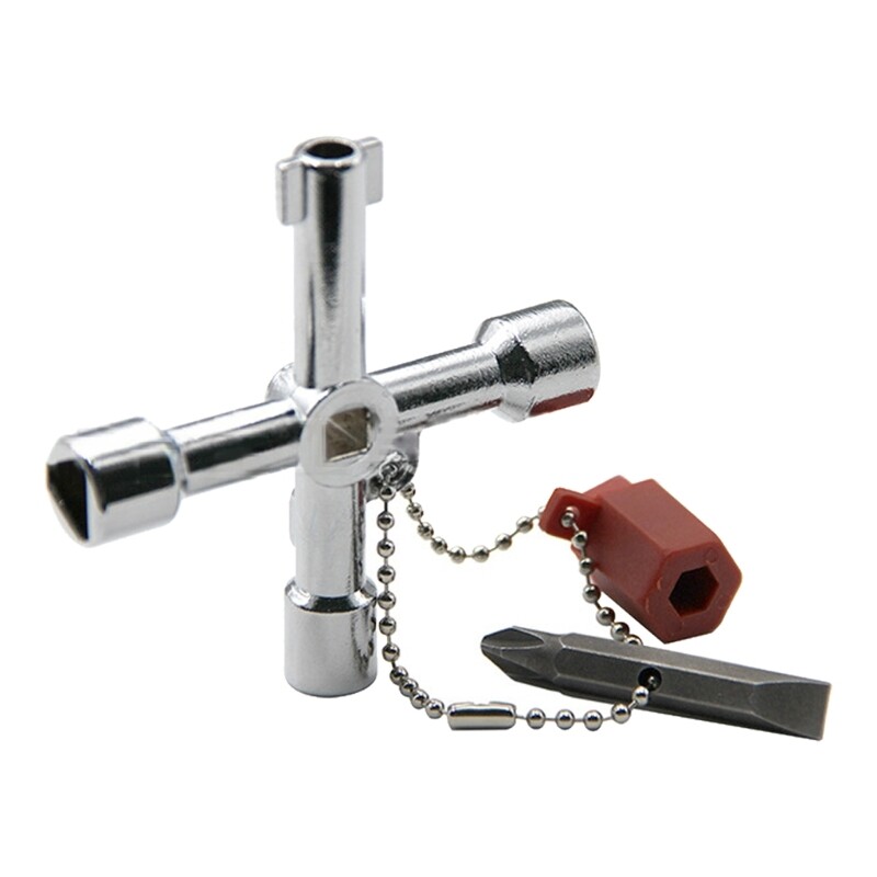 Multi-function Electric Control Cabinet Inside 4 Way Key Wrench | eBay