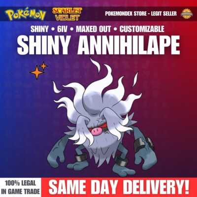 ANNIHILAPE ⭐️ SHINY ⭐️ 6IV Pokemon Scarlet And Violet | eBay
