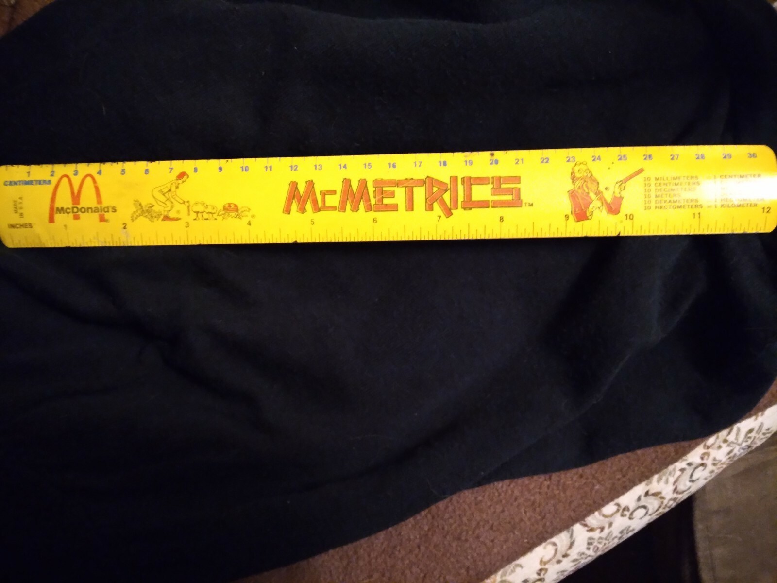 Vintage metal McDonald's McMetrics ruler | eBay